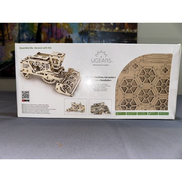 UGEARS | Games | Ugears Combine Harvester Mechanical Model 3d Puzzle ...